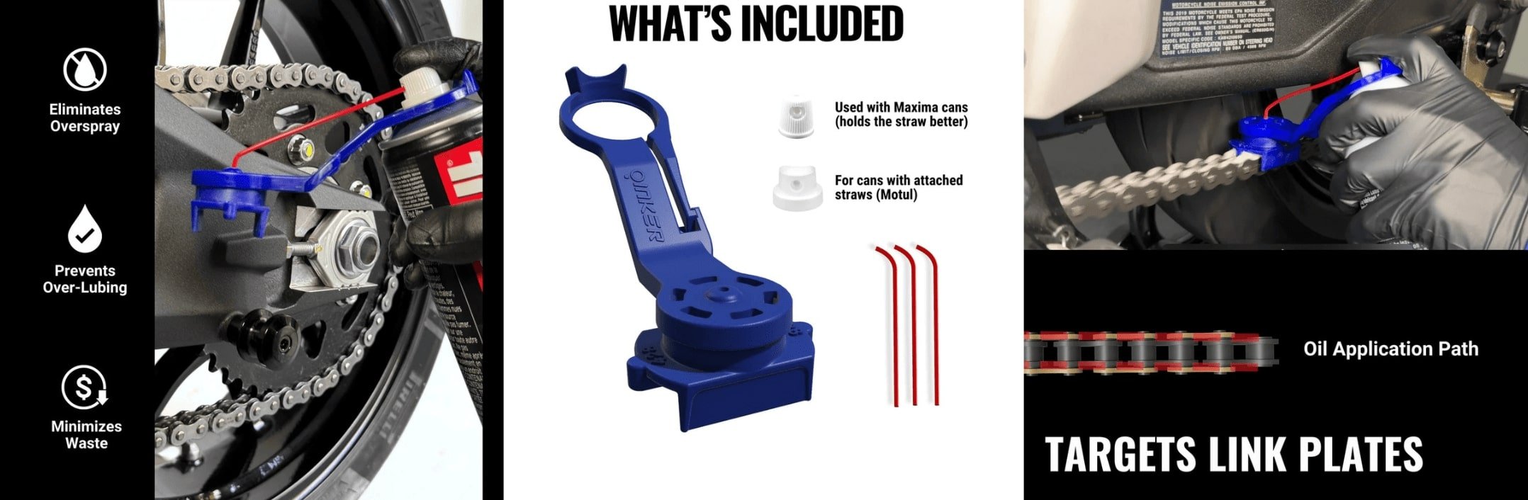 Motorradkette richtig schmieren – präzise und sauber mit dem Oinker ...